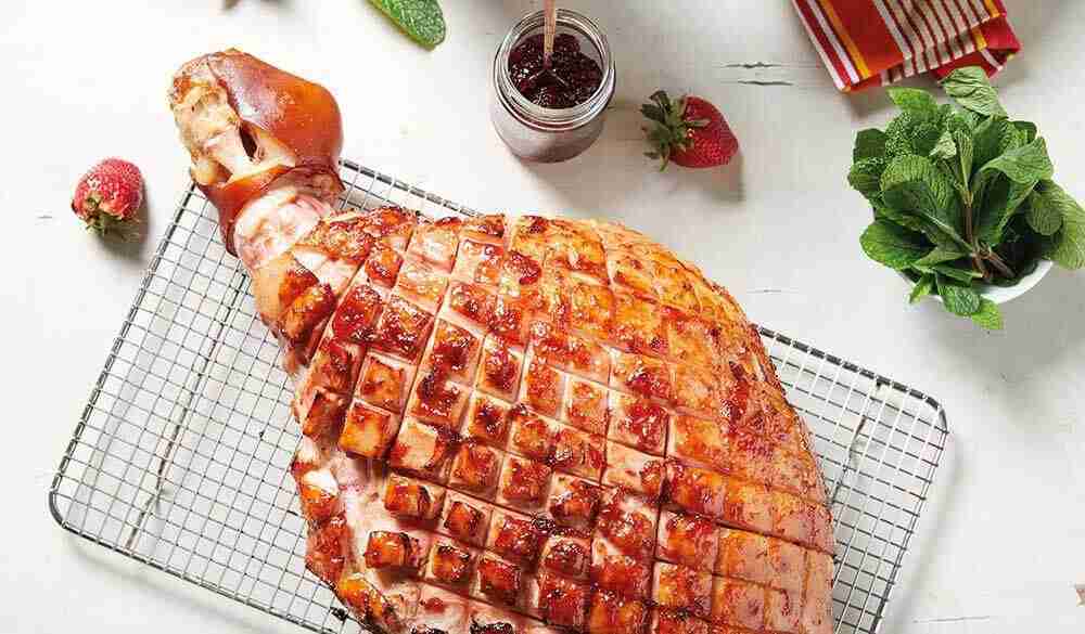 Cranberry And Pomegranate Glazed Ham - Mad Butcher