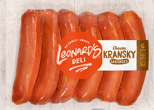 Cheese Kransky Sausages 6pk - Ferry Road